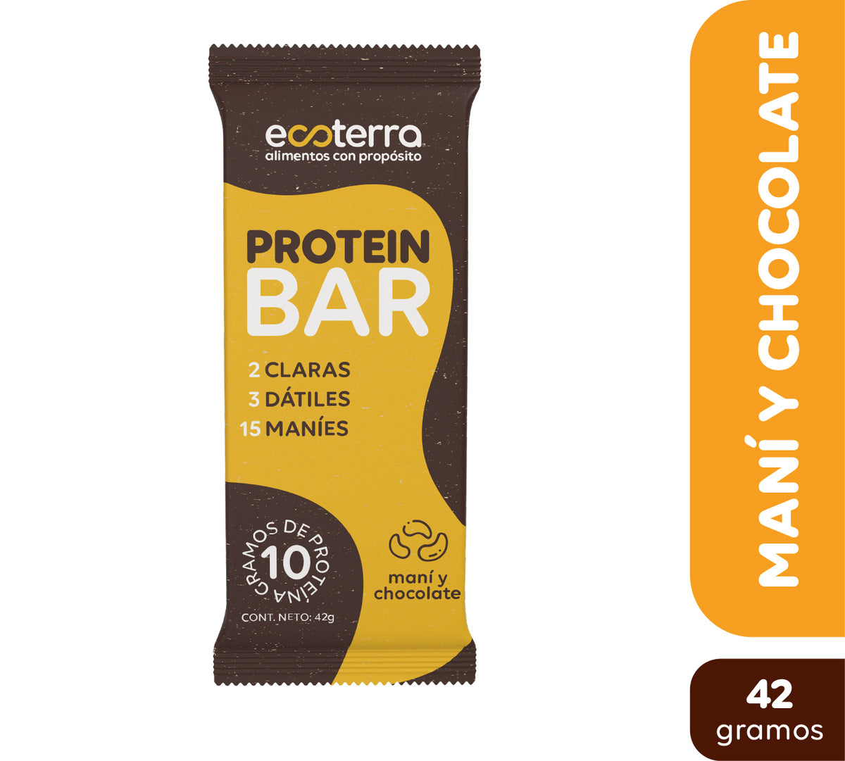 Estuche 4 unidades - Protein Bar Maní y Chocolate